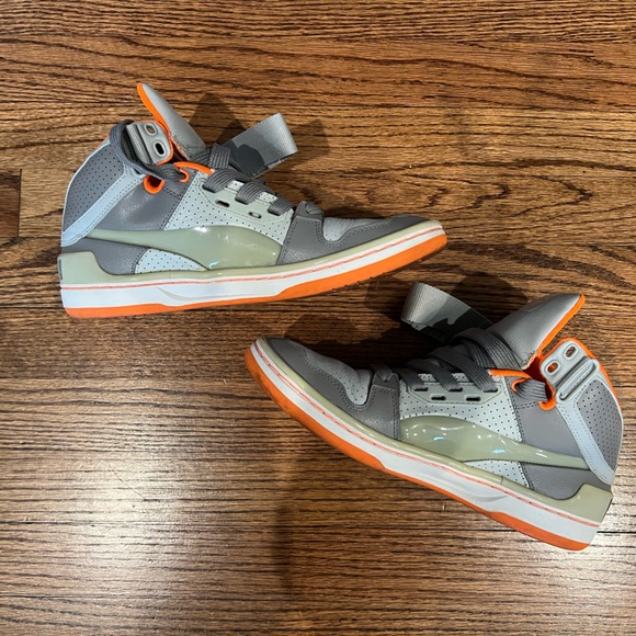 Puma | Shoes | Mens Puma High Tops Gray Orange 85 | Poshmark